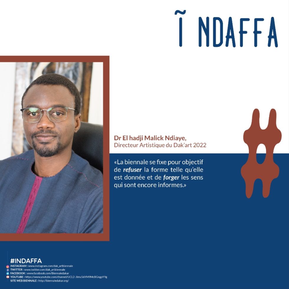 Dr El Hadji Malick Ndiaye Directeur Artistique Biennale De Lart